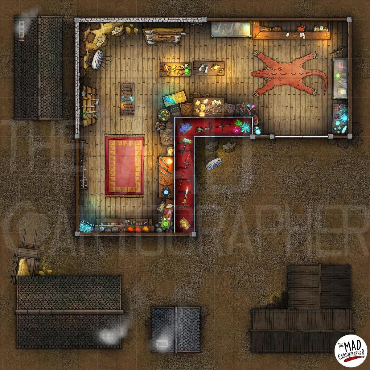 Downtown - Part 1 (Shop Gallery) - The MAD Cartographer